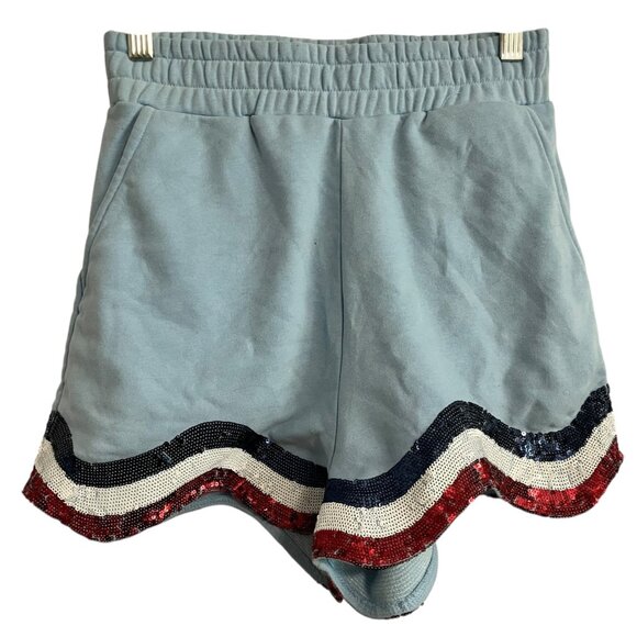 QUEEN OF SPARKLES | Shorts | Queen Of Sparkles Light Blue Shorts Small ...